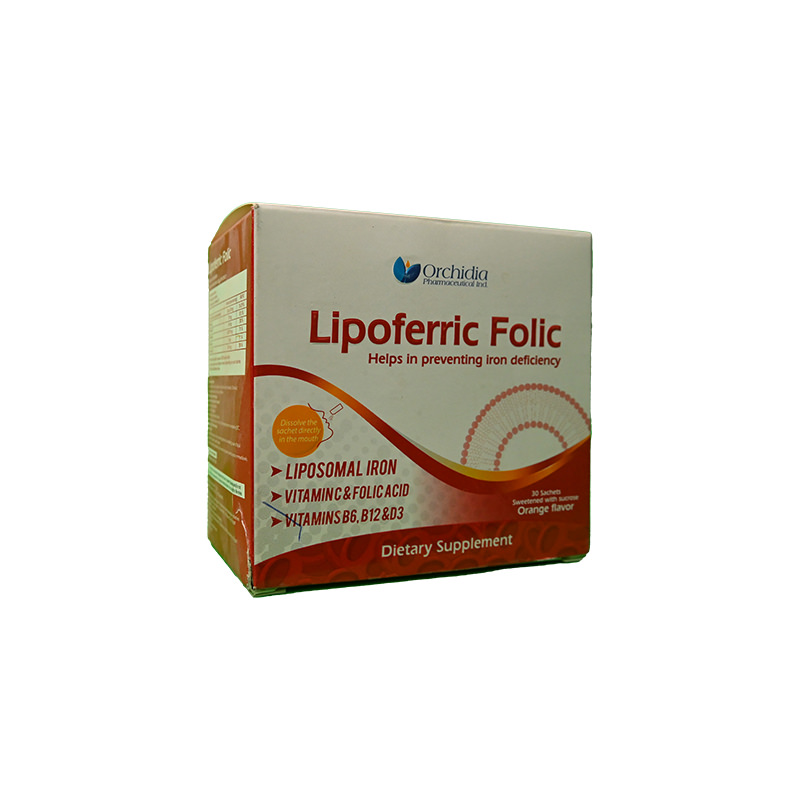 LIPOFERRIC FOLIC 30 SACHETS | Abdin Pharmacies